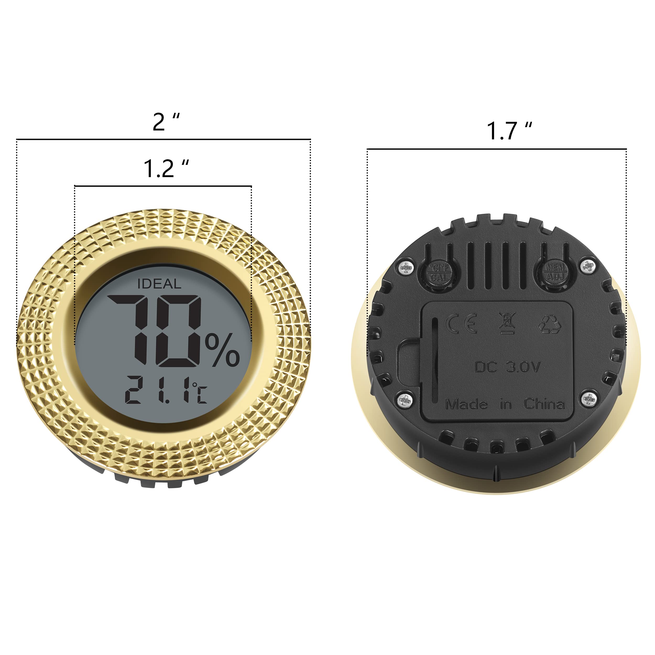 Snapklik.com : Zone Digital Hygrometer For Cigar Humidor Box