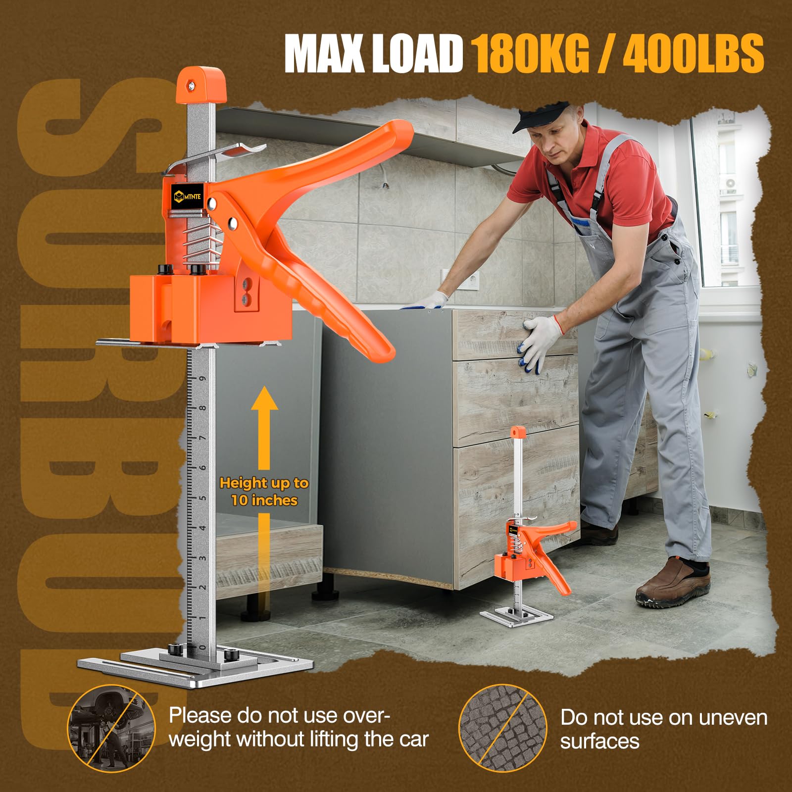 Snapklik.com : Labor Saving Handle 2 Pack,15 In Construction Jack, Wall ...