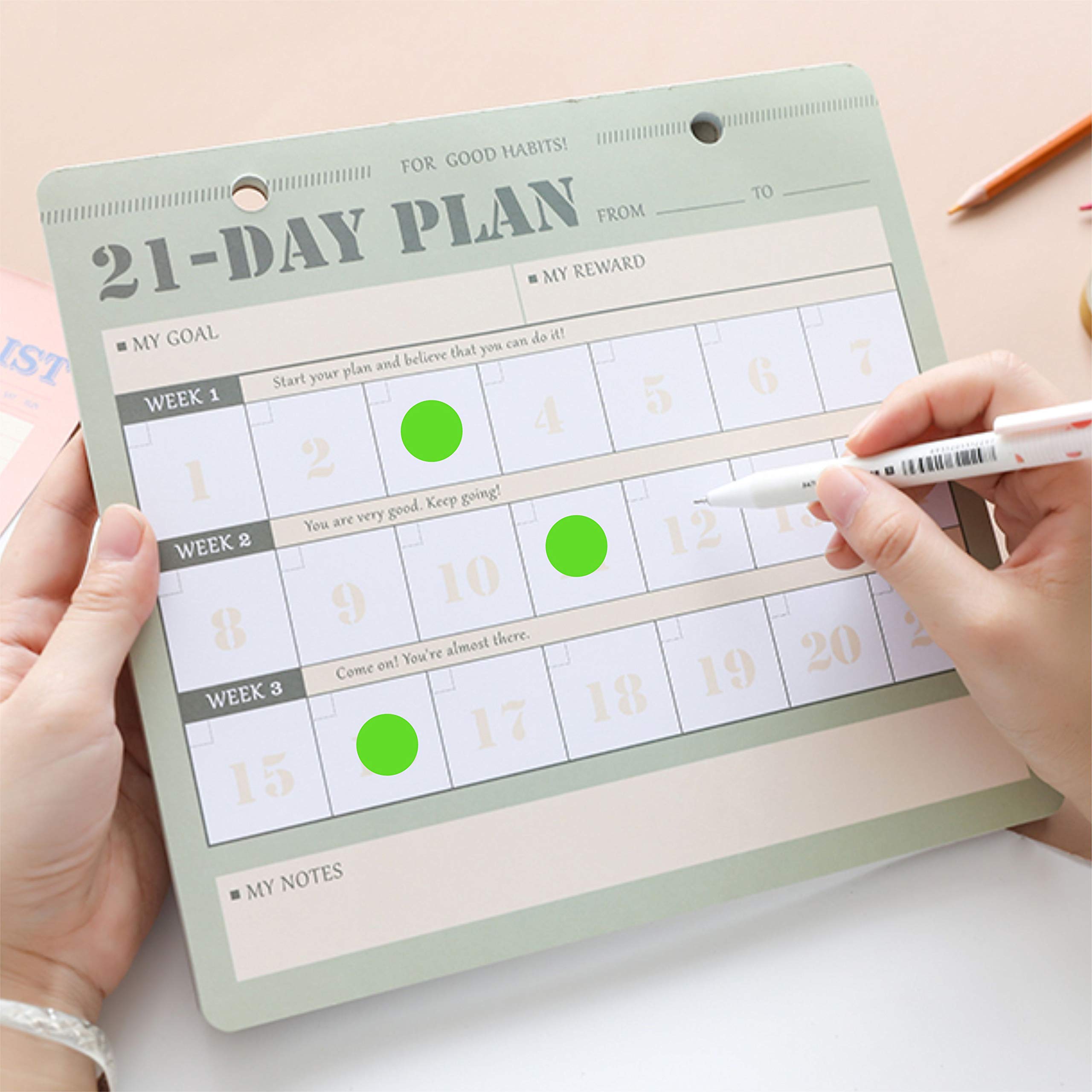 Snapklik.com : PARLAIM 1050 PCS 3/4 Inch Round Color-Code Dot Stickers ...