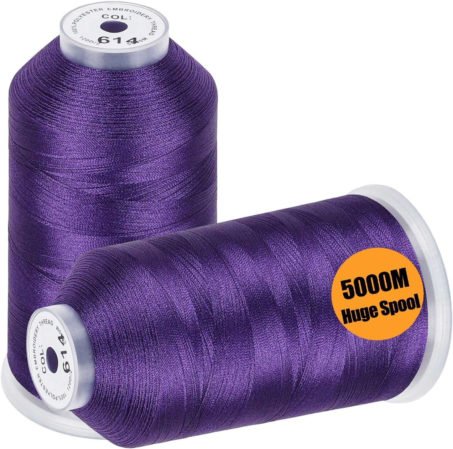 Amazon.com: New brothread - 2 Huge Spools 5000M Each Polyester ...
