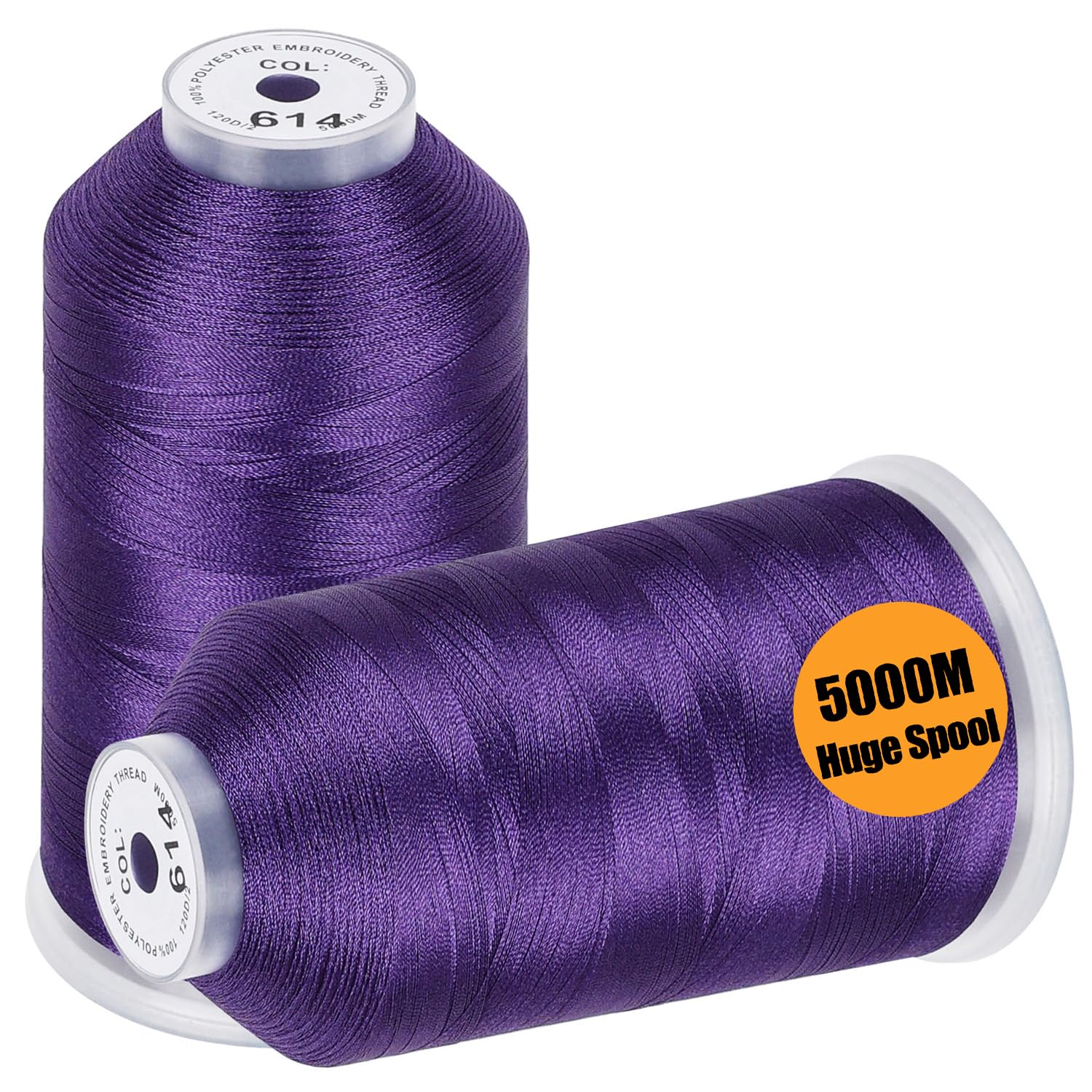 Amazon.com: New brothread - 2 Huge Spools 5000M Each Polyester ...