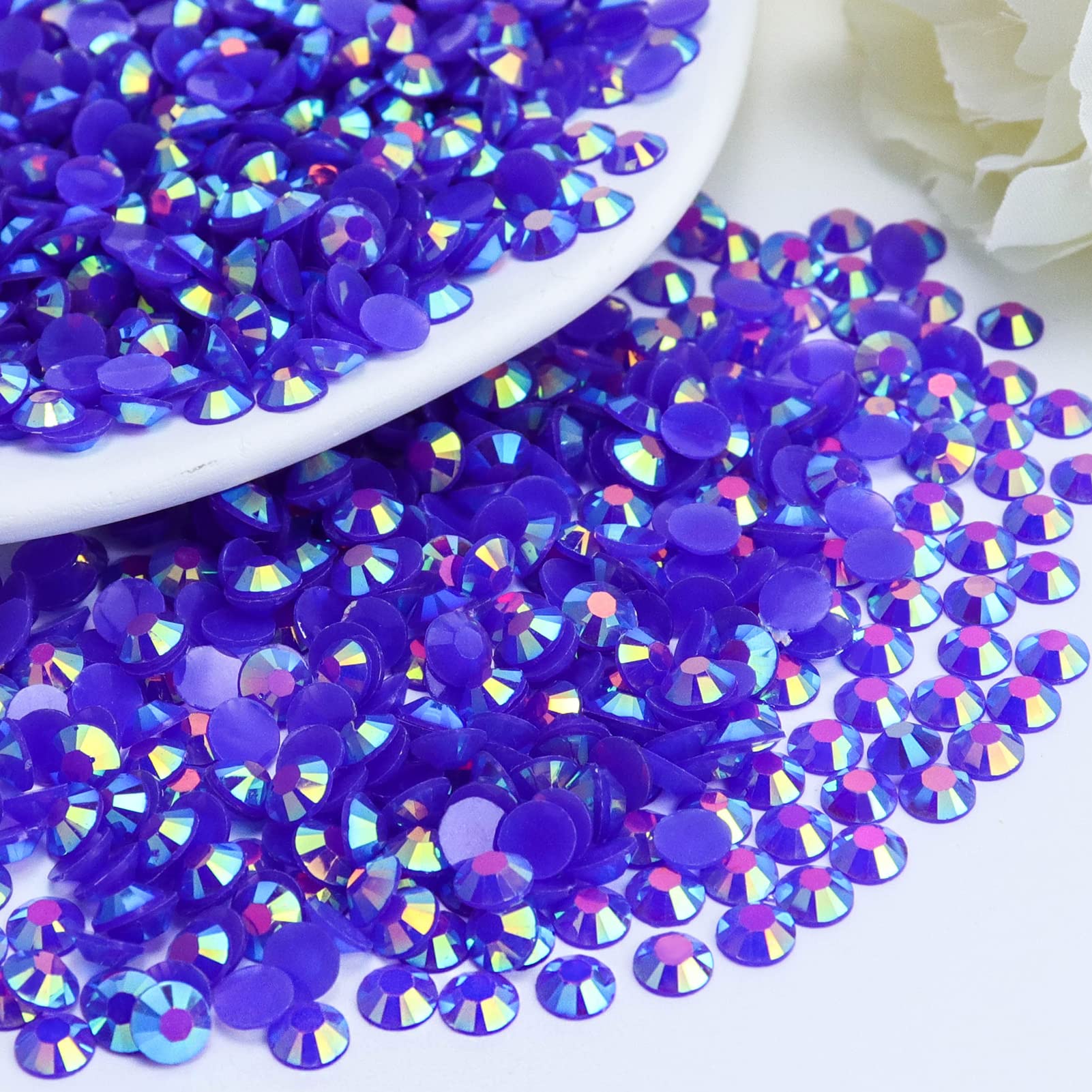 Amazon.com: Briskbloom 2000PCS 5mm Resin Flatback Rhinestone, Dark ...