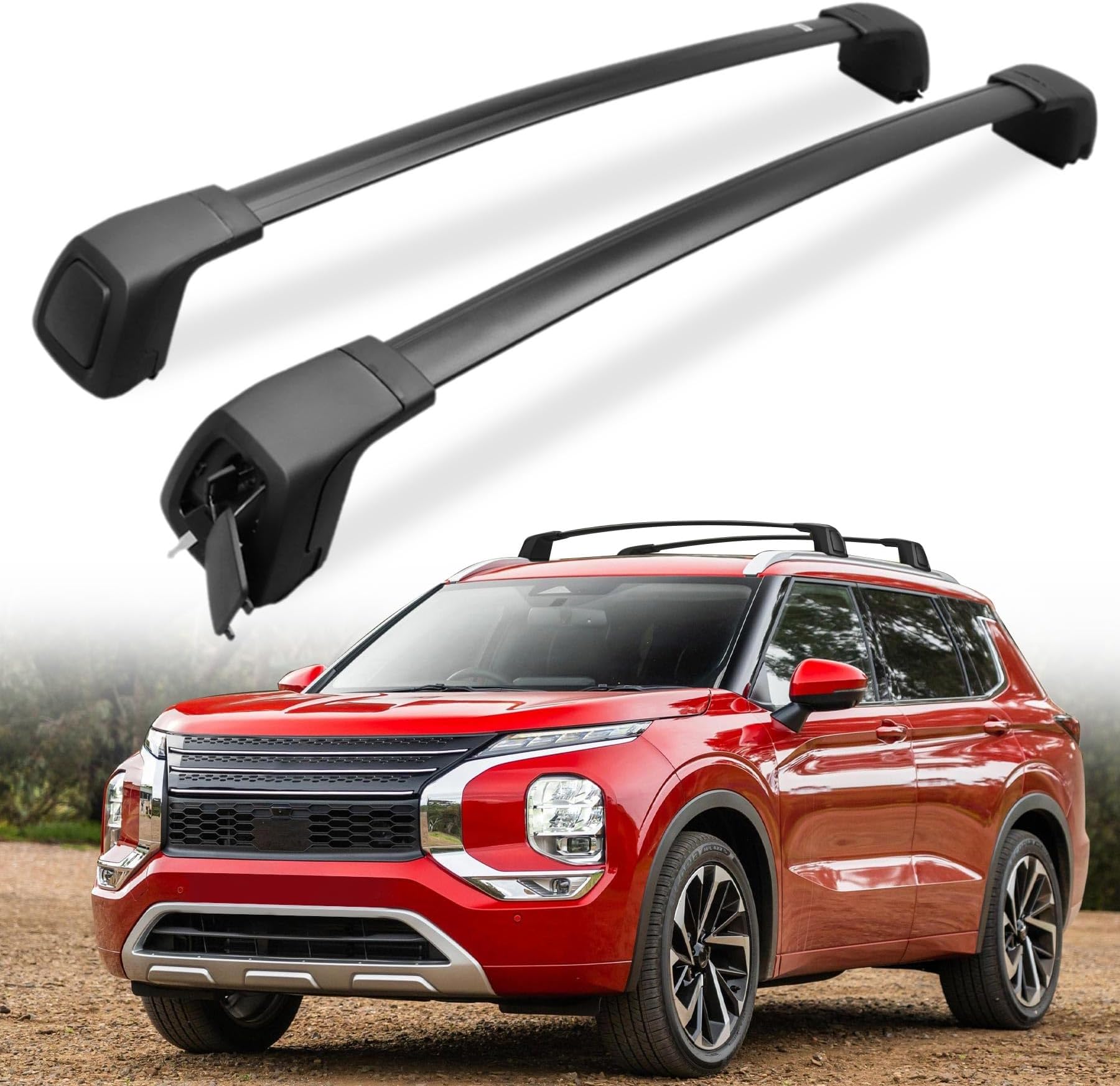 Amazon.com: Etesan Upgraded Crossbars Fit for Mitsubishi Outlander ...