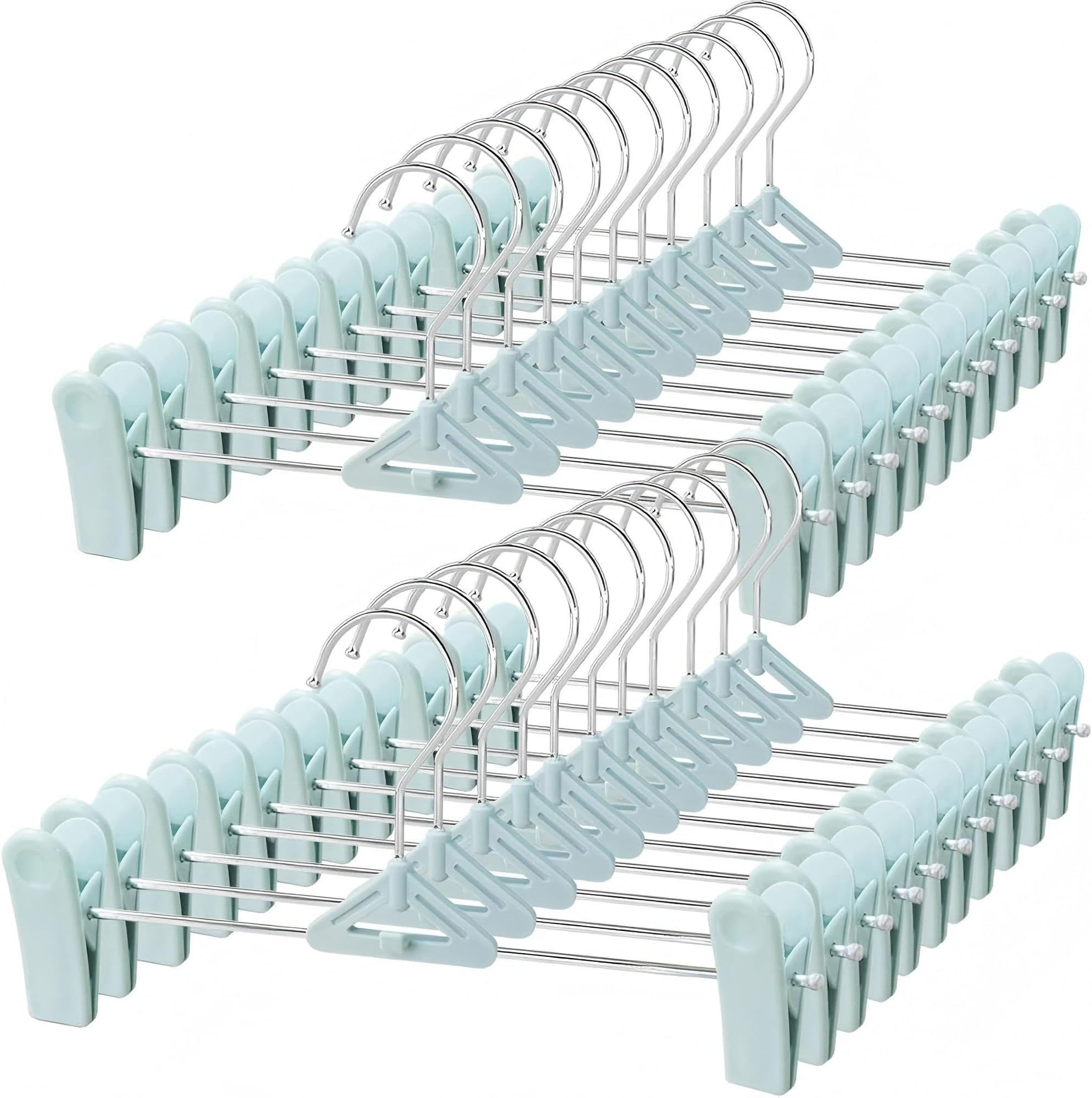 Amazon.com: NORTHERN BROTHERS Pants Hangers with Clips 20 Pack ...