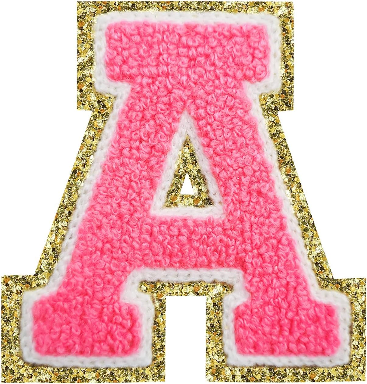 Amazon.com: Hotop 26 Pcs 4.7'' Chenille Iron on Letters Large Letter ...