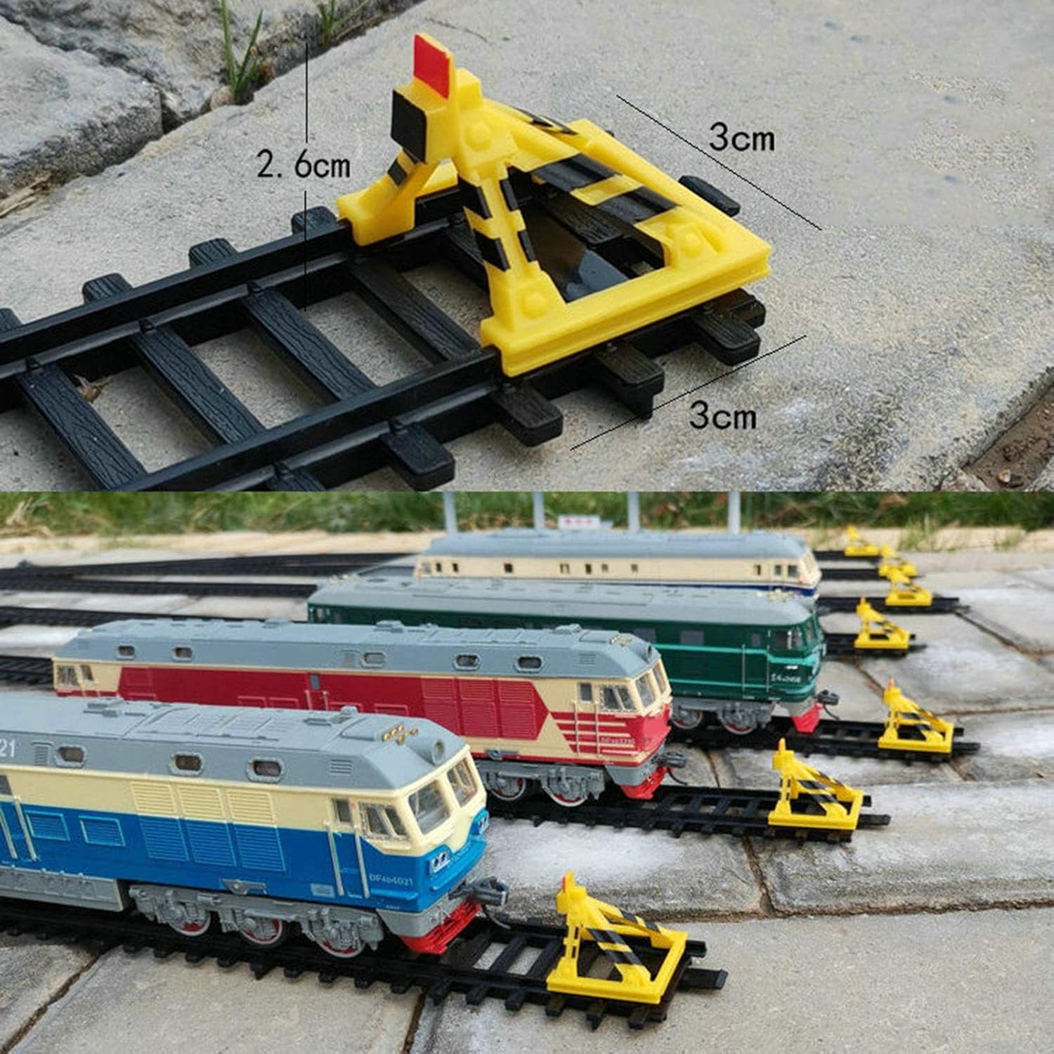 MERISHOPP® 34x Ho Model Train Track for Electric Trains Model Micro ...