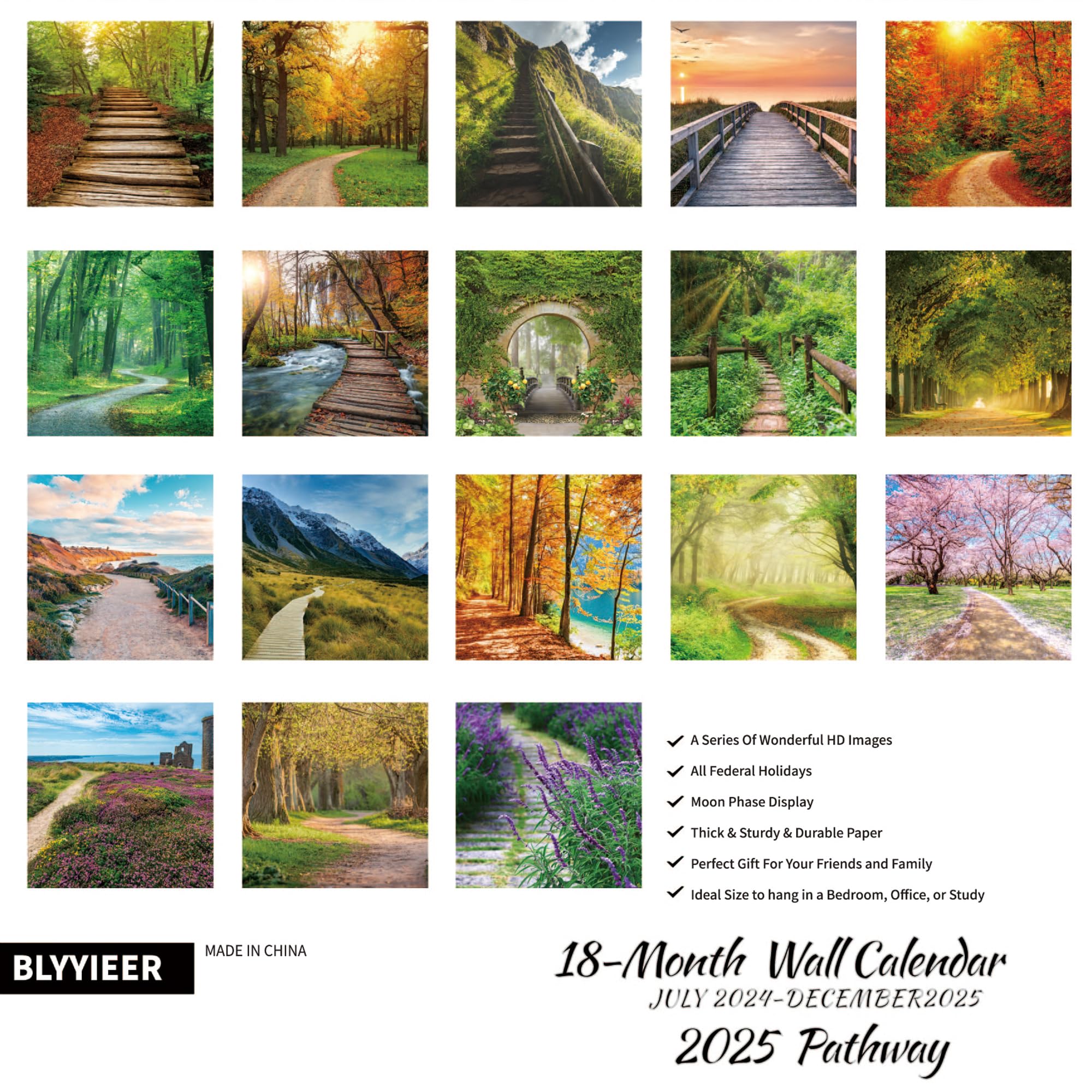 Snapklik.com : 2025 Wall Calendar PATHWAYS Jul 2024 -Dec 2025 18 ...