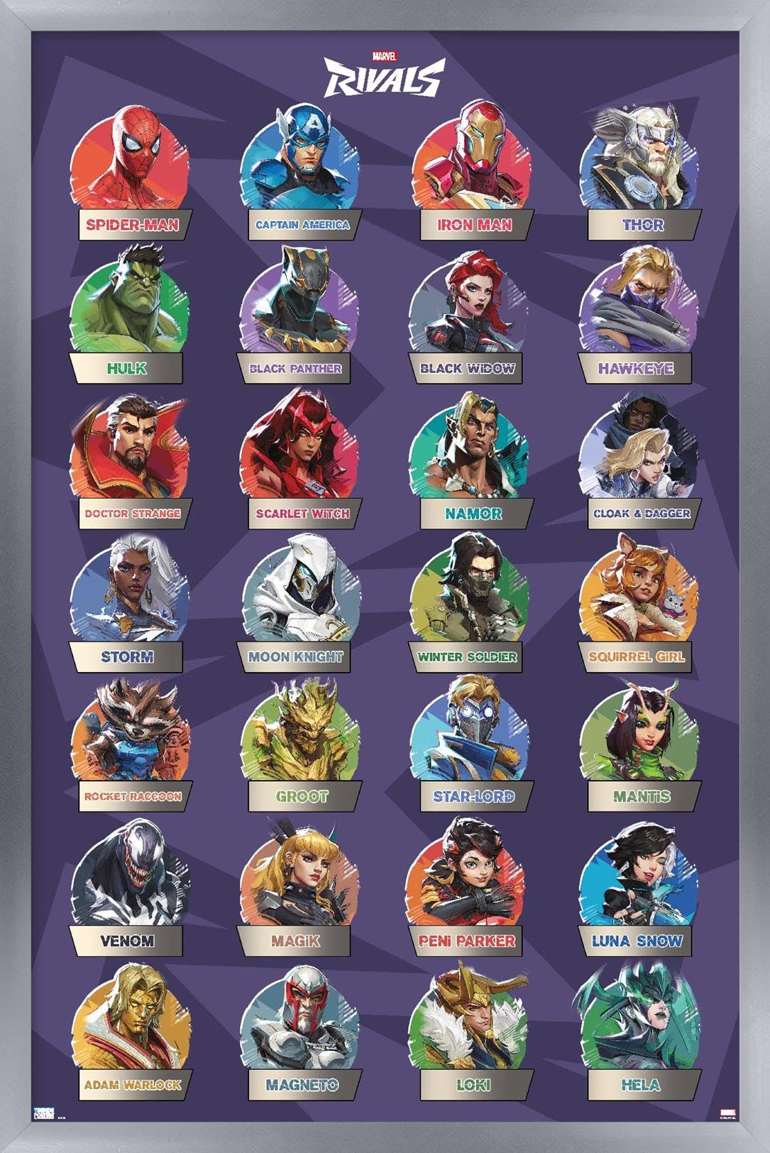 Amazon.com: Trends International Marvel Rivals - Grid Wall Poster, 34L ...