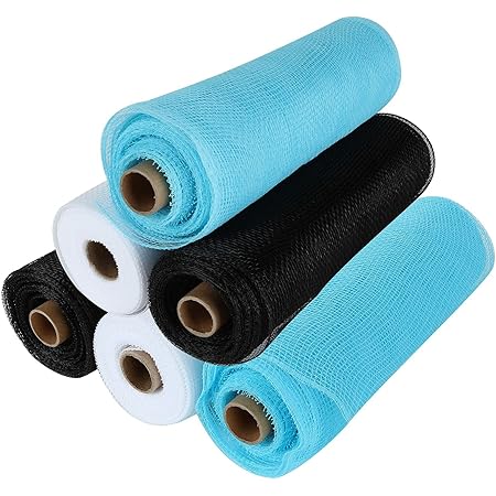 Amazon.com: 4 Rolls Yellow Poly Burlap Mesh 10 Inches, 15 Feets Each ...