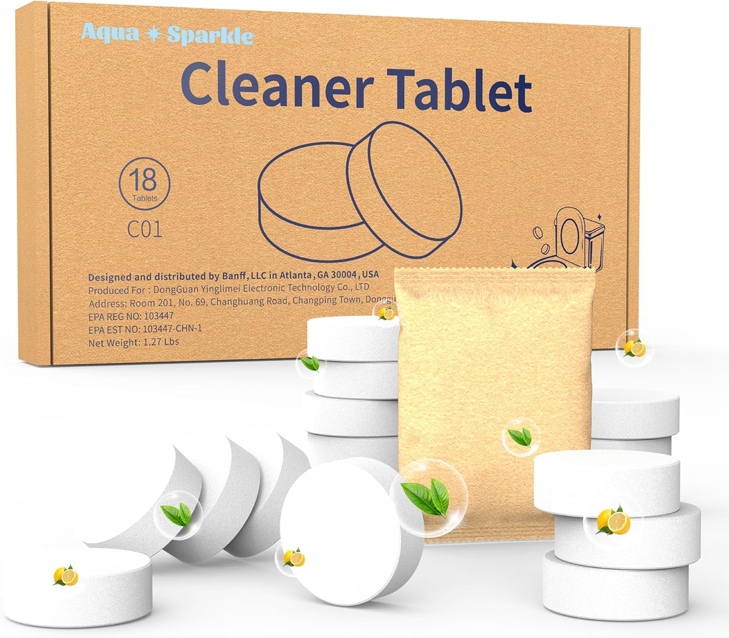 Amazon.com: Aqua*Sparkle Toilet Bowl Cleaner Tablets, Automatic Toilet ...