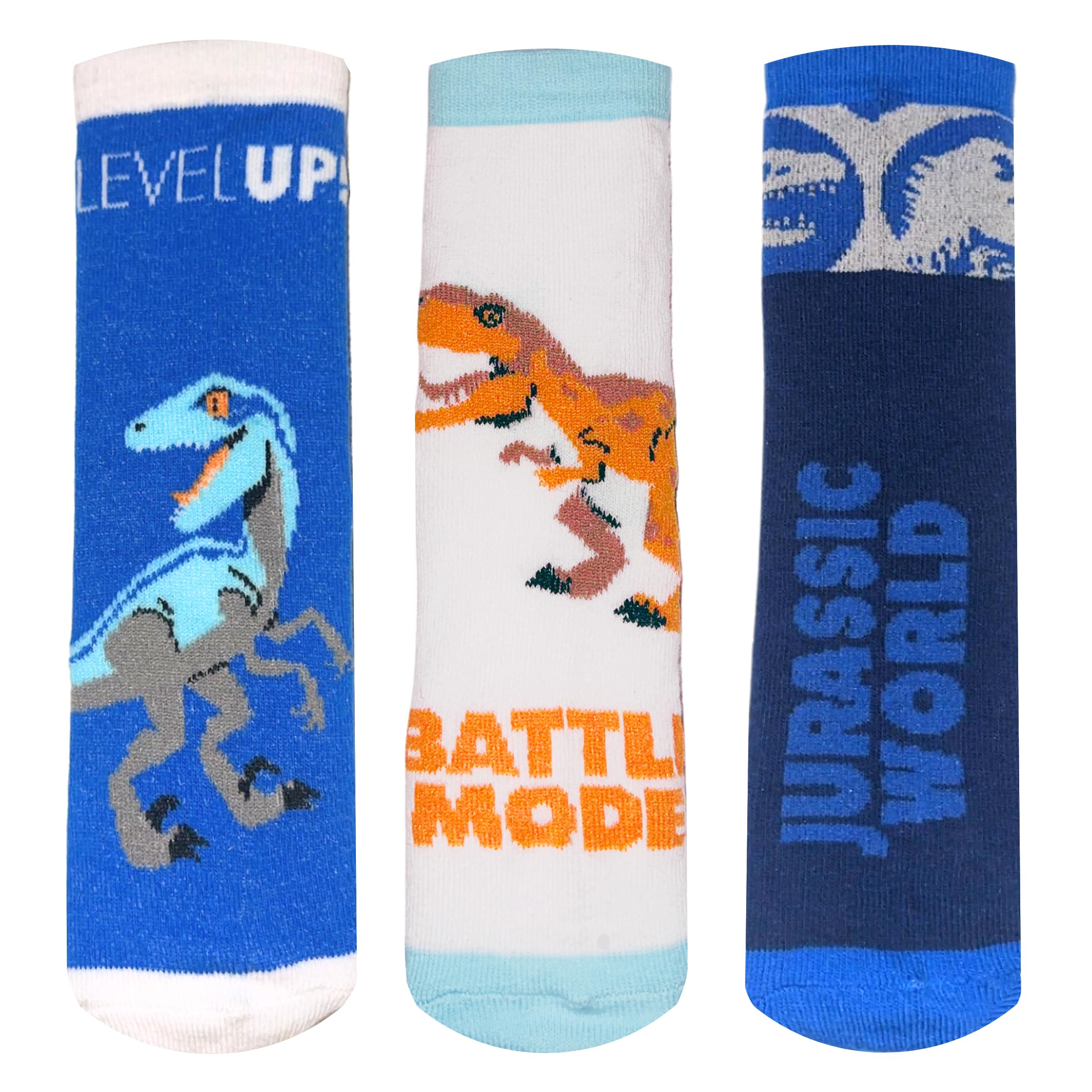 Jurassic World Boys 3 Pack Socks Kids Dinosaur Multipack Ankle Socks ...