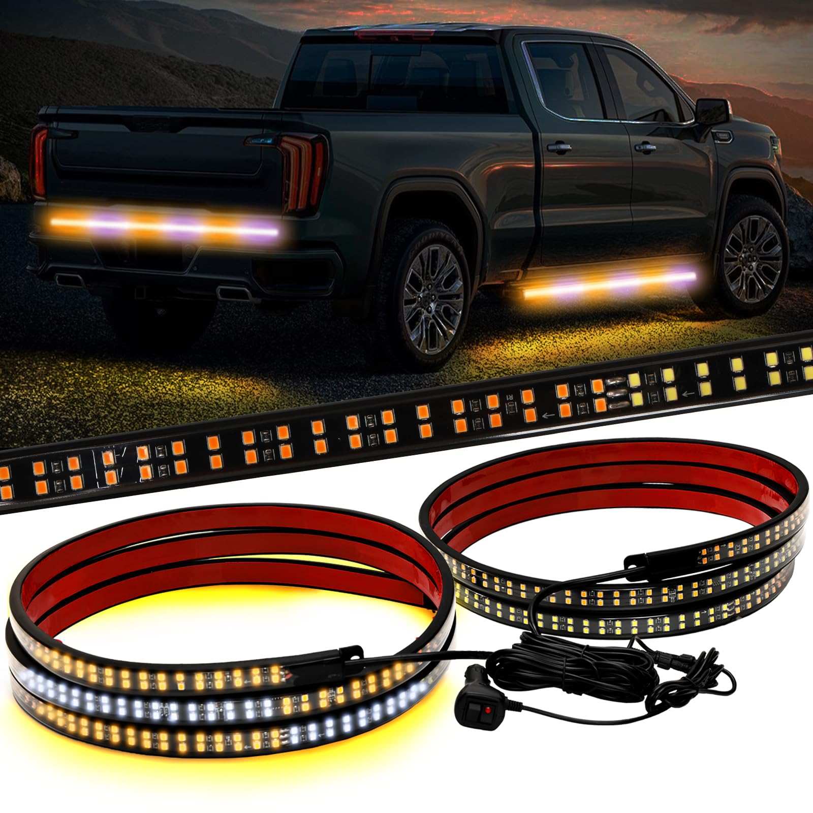 Snapklik.com : 2PCS 70 Inch Strobe Lights For Trucks 864 LED Emergency ...