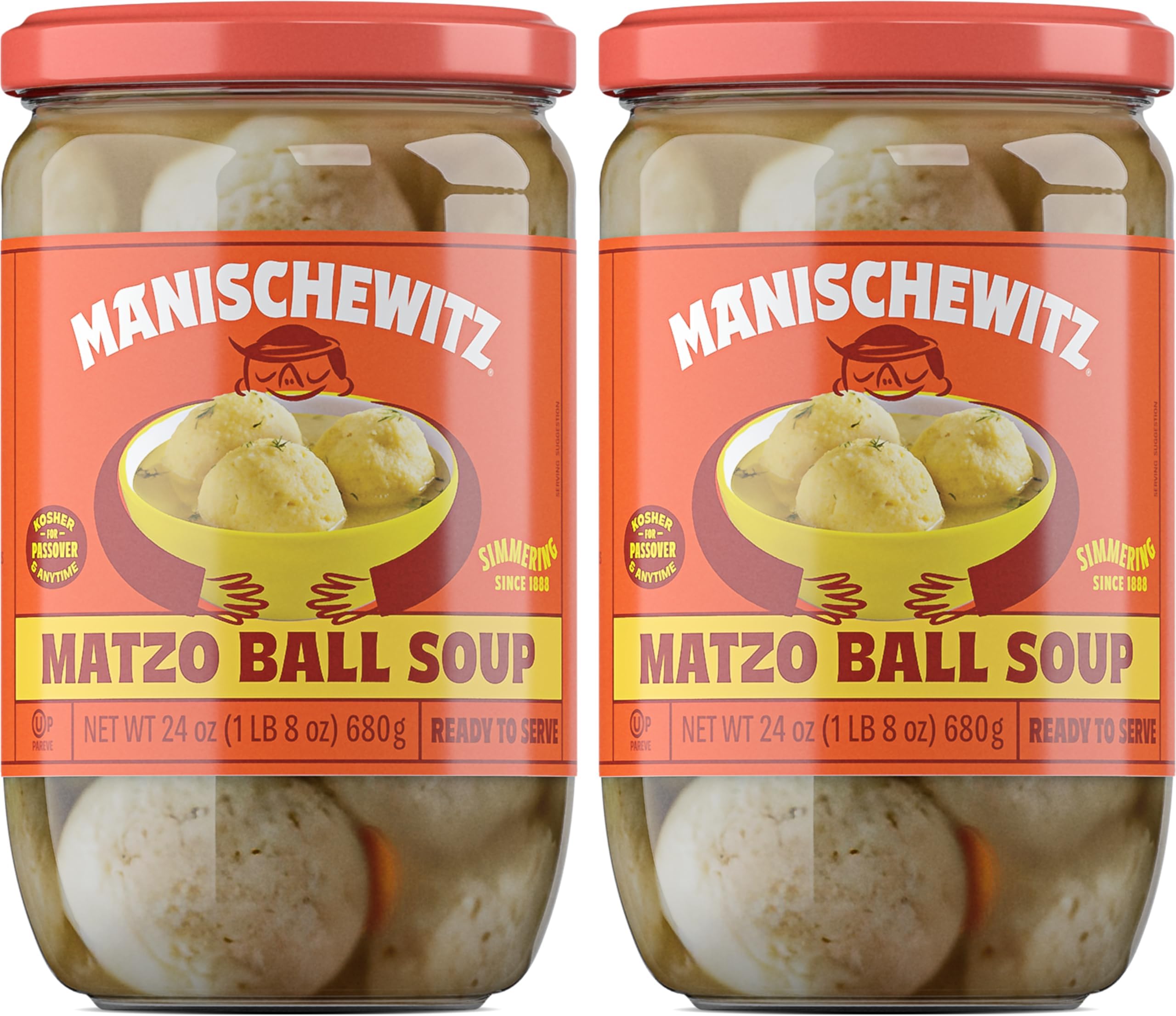 Amazon.com : Manischewitz Matzo Ball Soup, 24 oz (2 Pack) | Kosher For ...