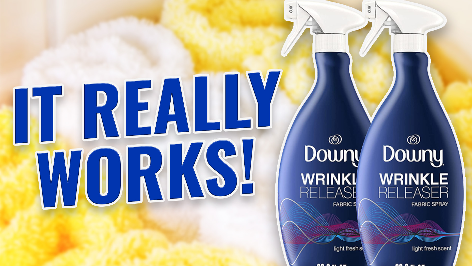 Watch REVIEW& Downy Wrinkle Release Fabric Spray on Amazon Live
