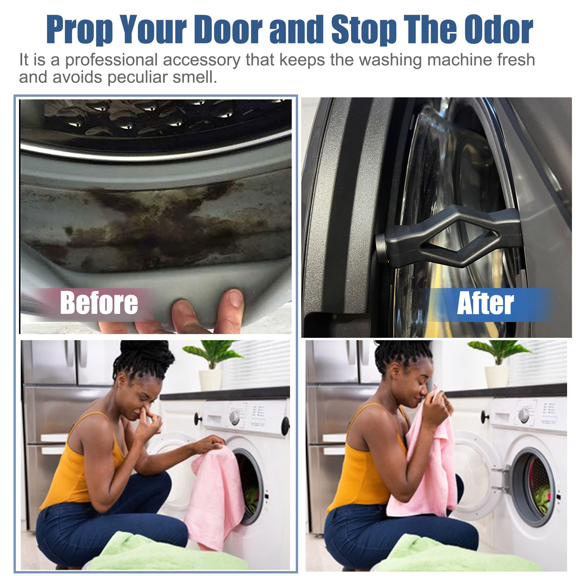 Snapklik.com : Washer Door Prop, Easy To Stick Front Load Washer Door ...