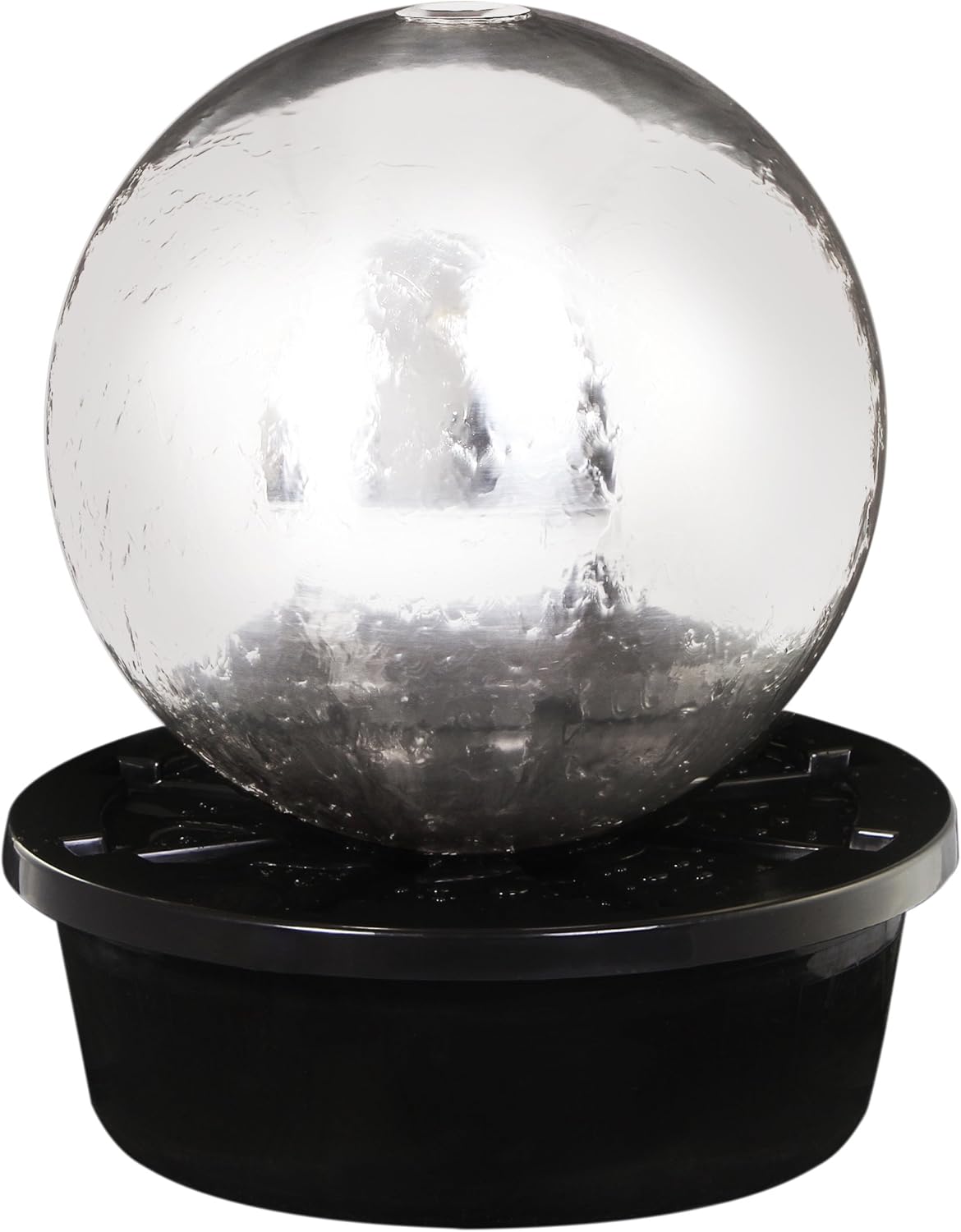 Primrose 50cm Stainless Steel St. Helens Fire & Water Sphere Fountain ...