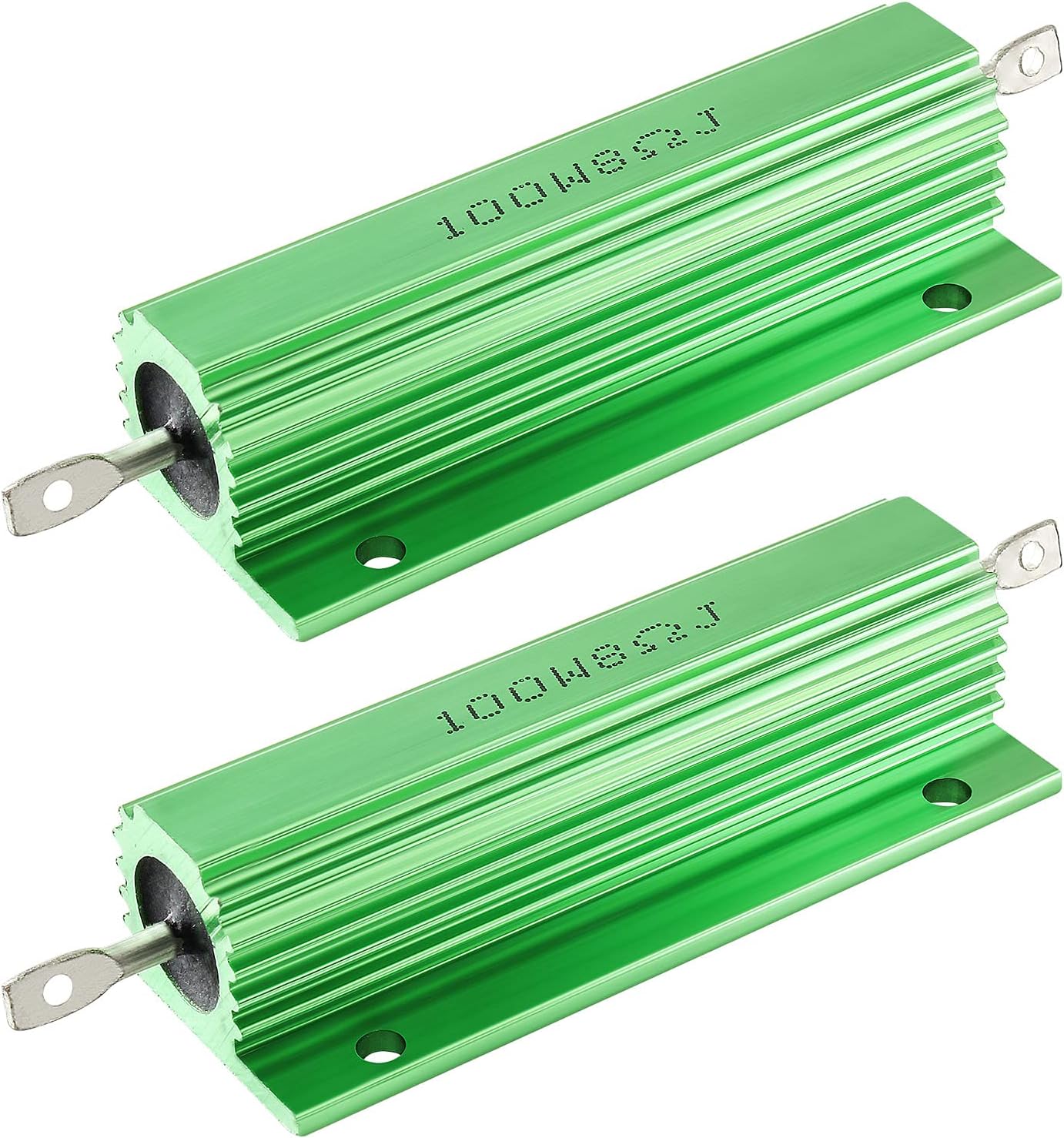 Amazon.com: Bonsicoky 2Pcs 100W 8 Ohm Wirewound Resistors, Aluminum ...