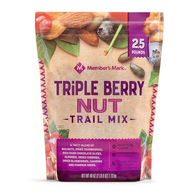 Amazon.com: Member's Mark Triple Berry Nut Trail Mix (2.5 lbs ...