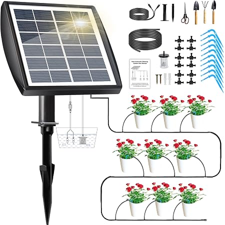 Amazon.com: Solar Smart Water Timer, Solar Powered Hose Timer Automatic ...
