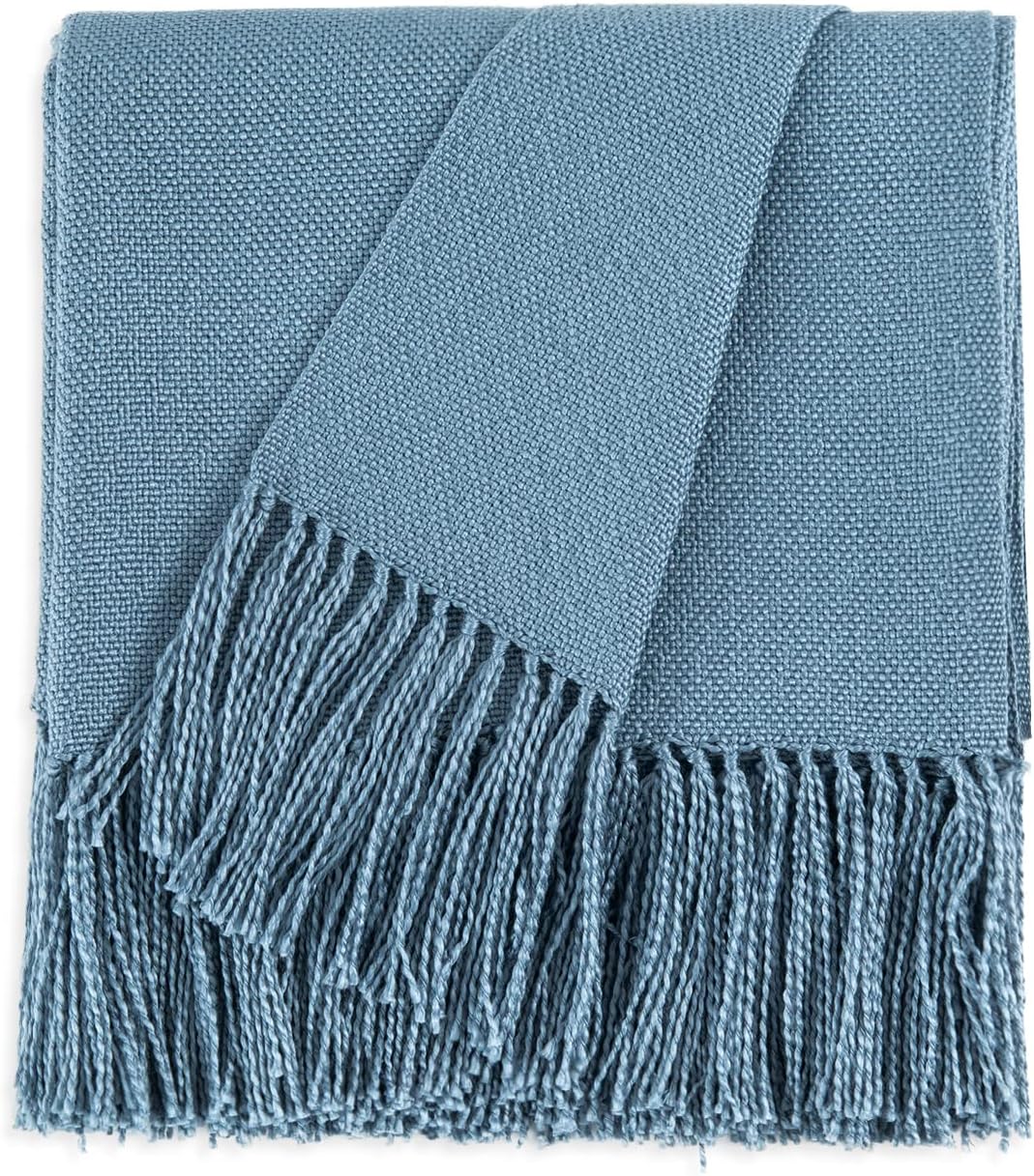 Amazon.com: CozeCube Blue Throw Blanket for Couch, Boho Throw Blanket ...
