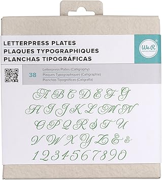 Amazon.com: QUICKUTZ We R Memory Keepers Letterpress Printing Plate Set ...