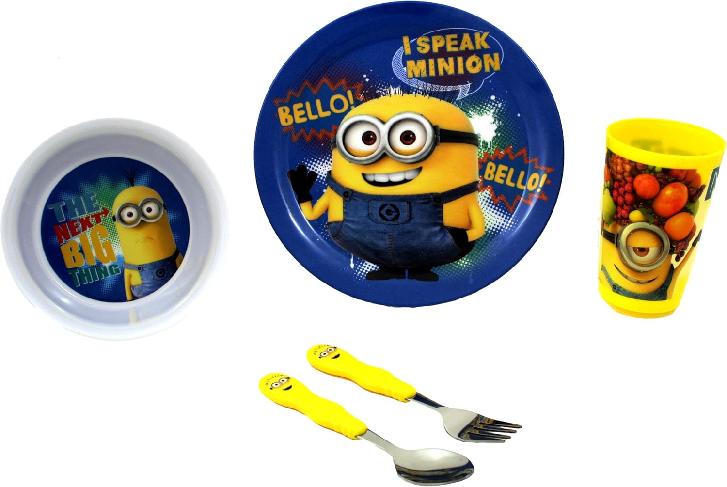 Amazon.com: Zak Designs Despicable Me 2 Minions Graphics - 5 Piece ...