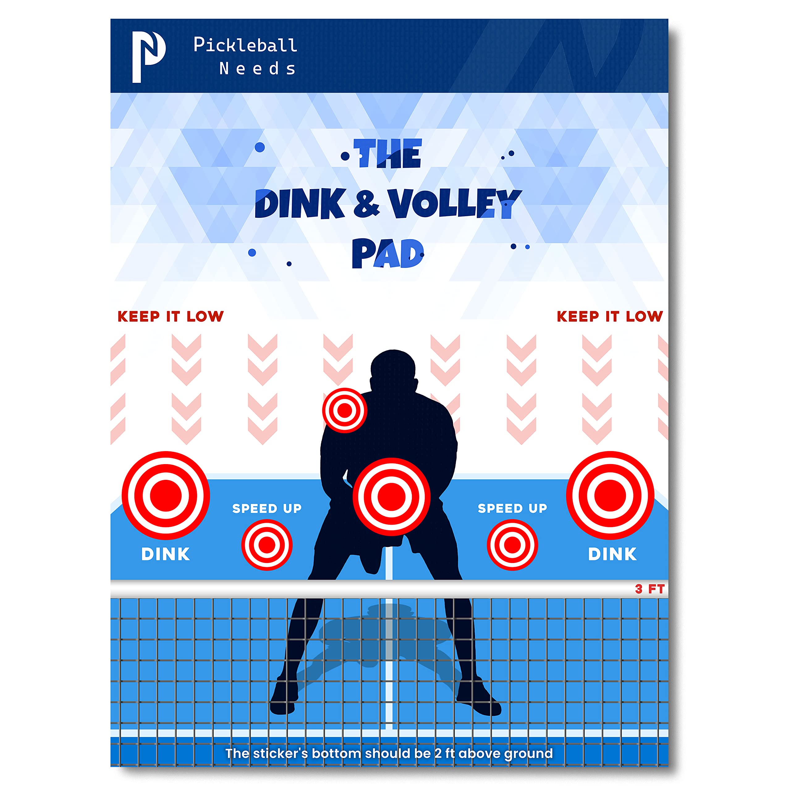The Dink and Volley Pad - Improve Your Dink with Pickleball Rebounder ...