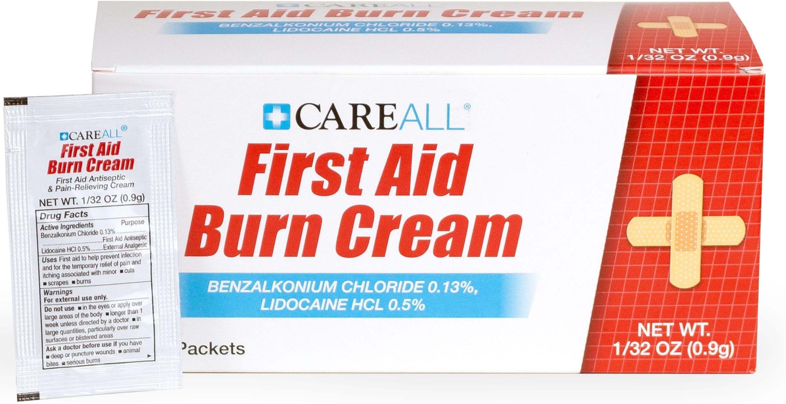 Amazon.com: First Aid Burn Cream, Antiseptic Burn Relief, 0.9 gm ...