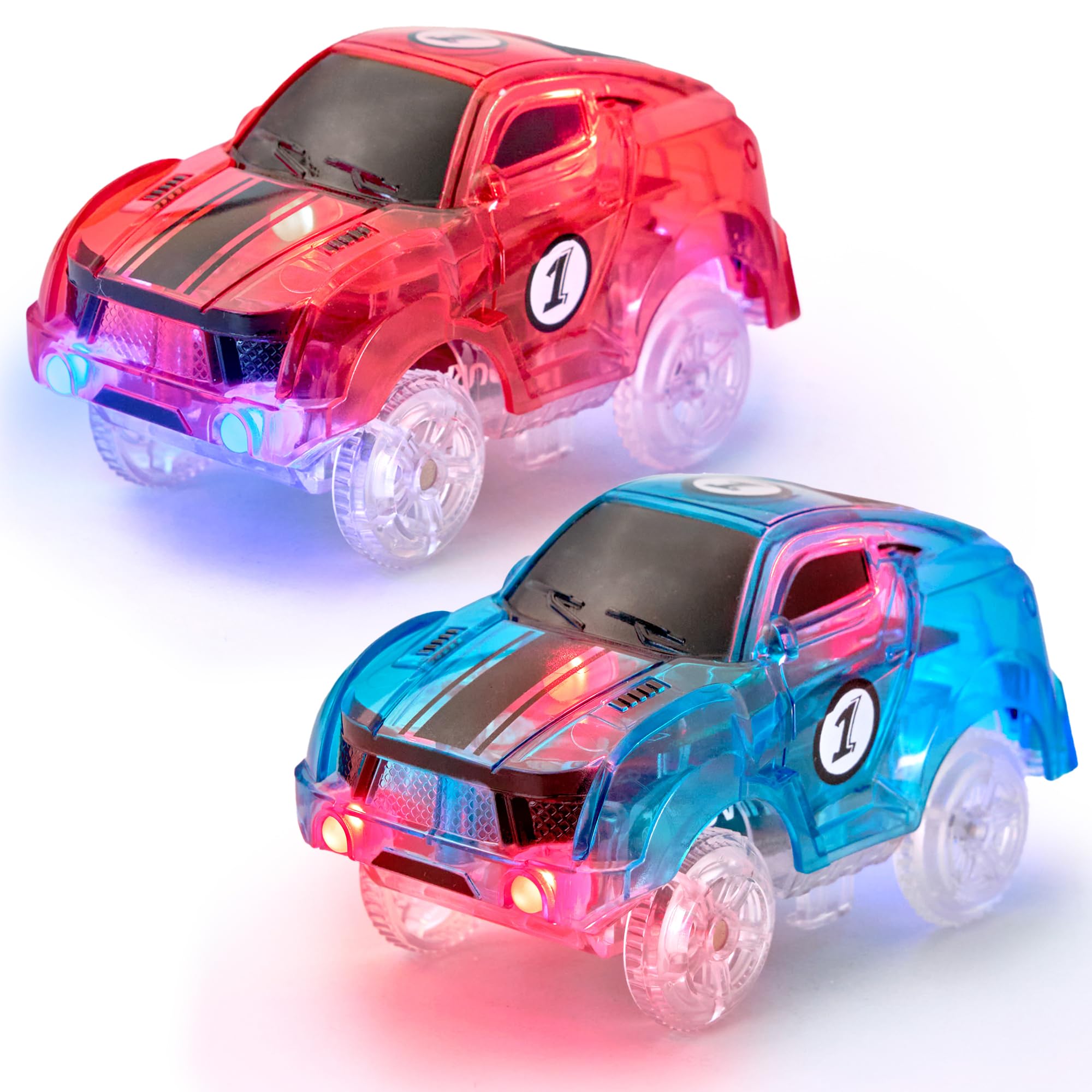 Amazon.com: JitteryGit Replacement Light Up Magic Cars For Glow Flex ...