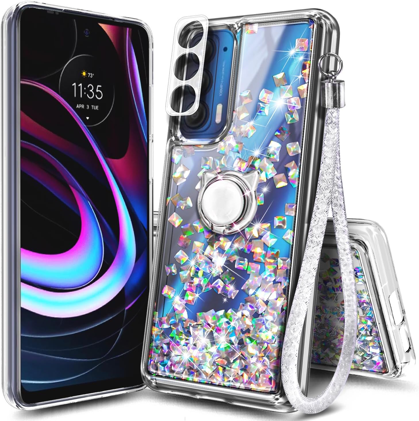 Amazon.com: NZND Case for Motorola Edge 5G UW, Motorola Edge 2021 with ...