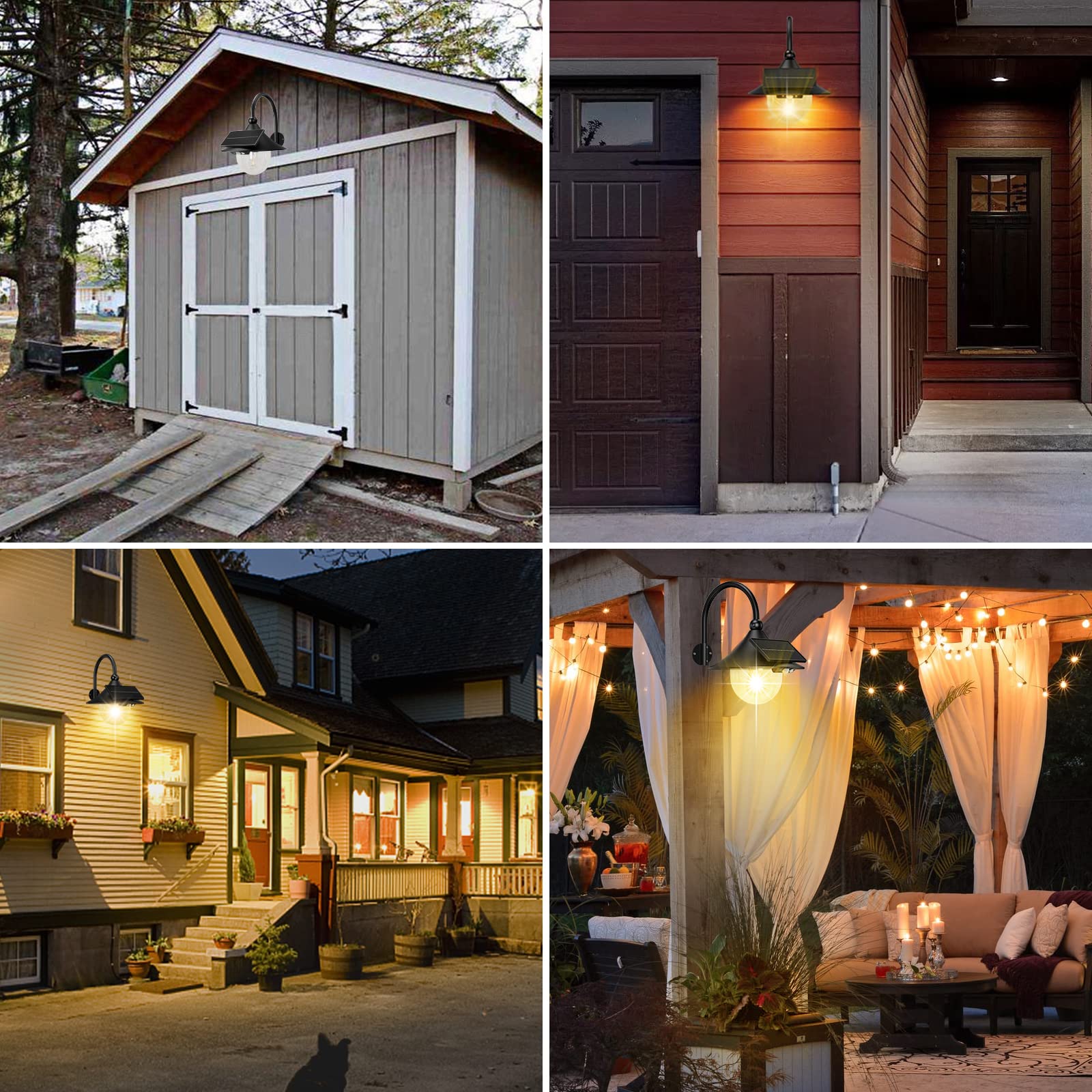 Barn Solar Outdoor Lanterns Solar Barn Wall Light Solar Lights