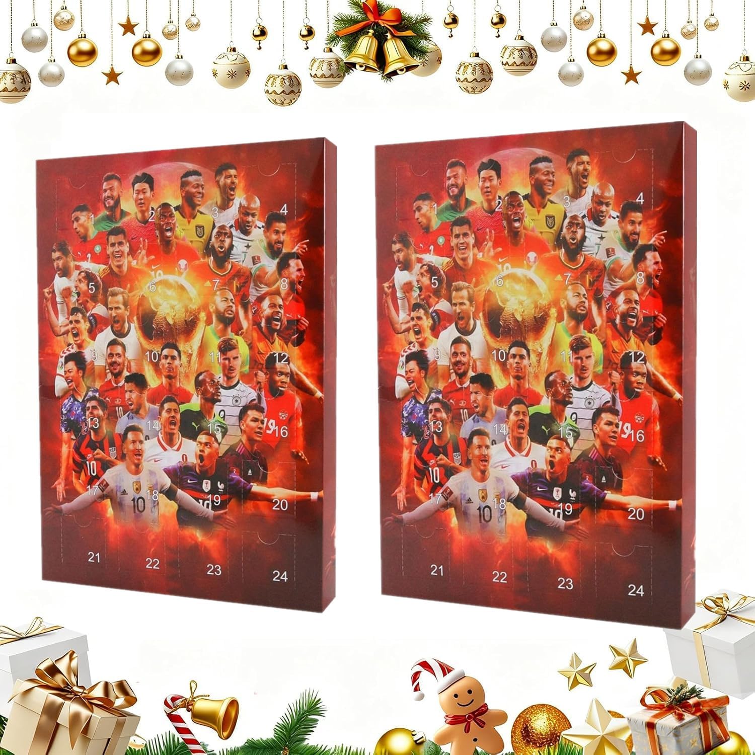 Football Advent Calendar 2025, 24 Days Christmas Countdown Calendar ...