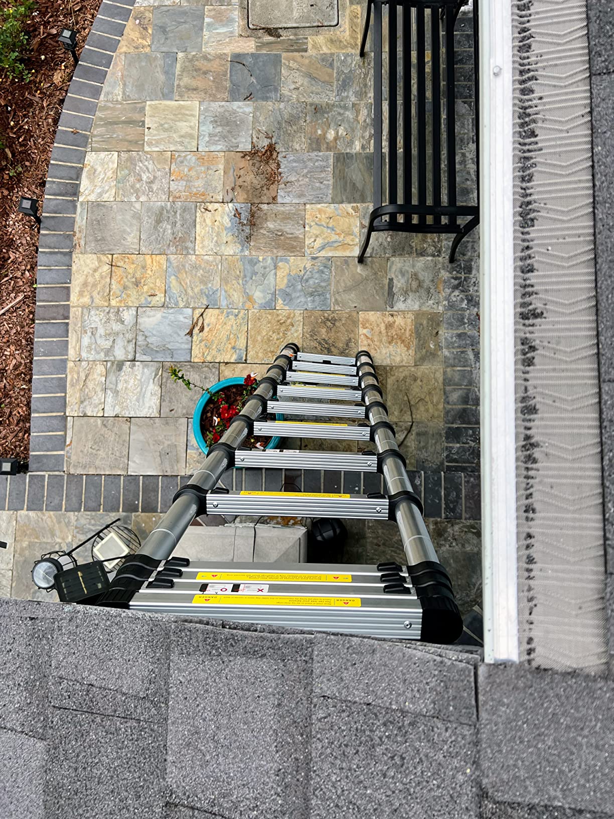 $17/mo - Finance FEETE 12.5FT Telescoping Ladder, Aluminum Lightweight ...