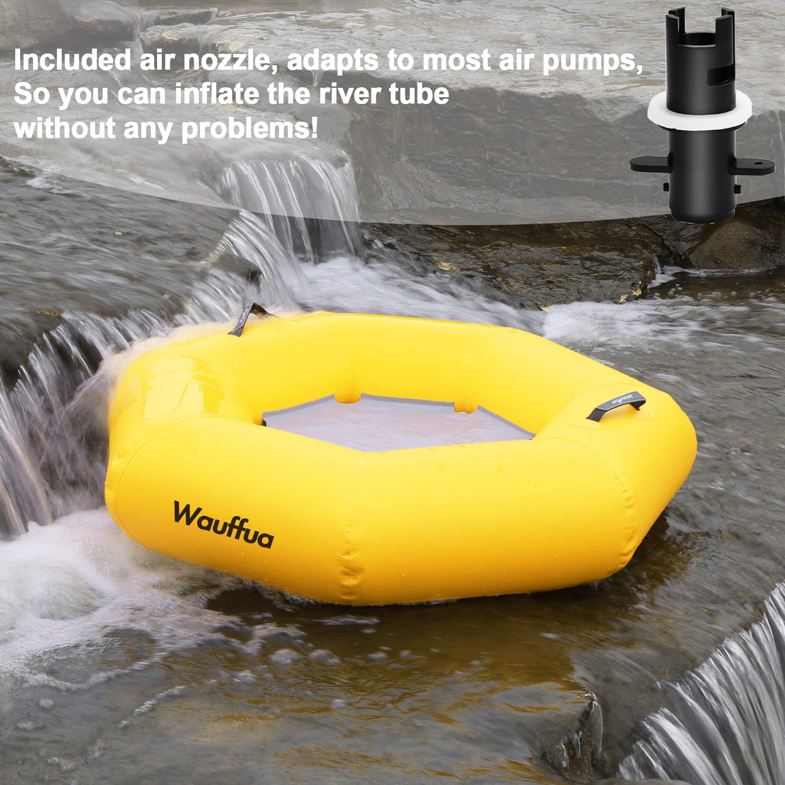 Snapklik.com : Wauffua Heavy Duty River Tubes For Floating, Inflatable ...