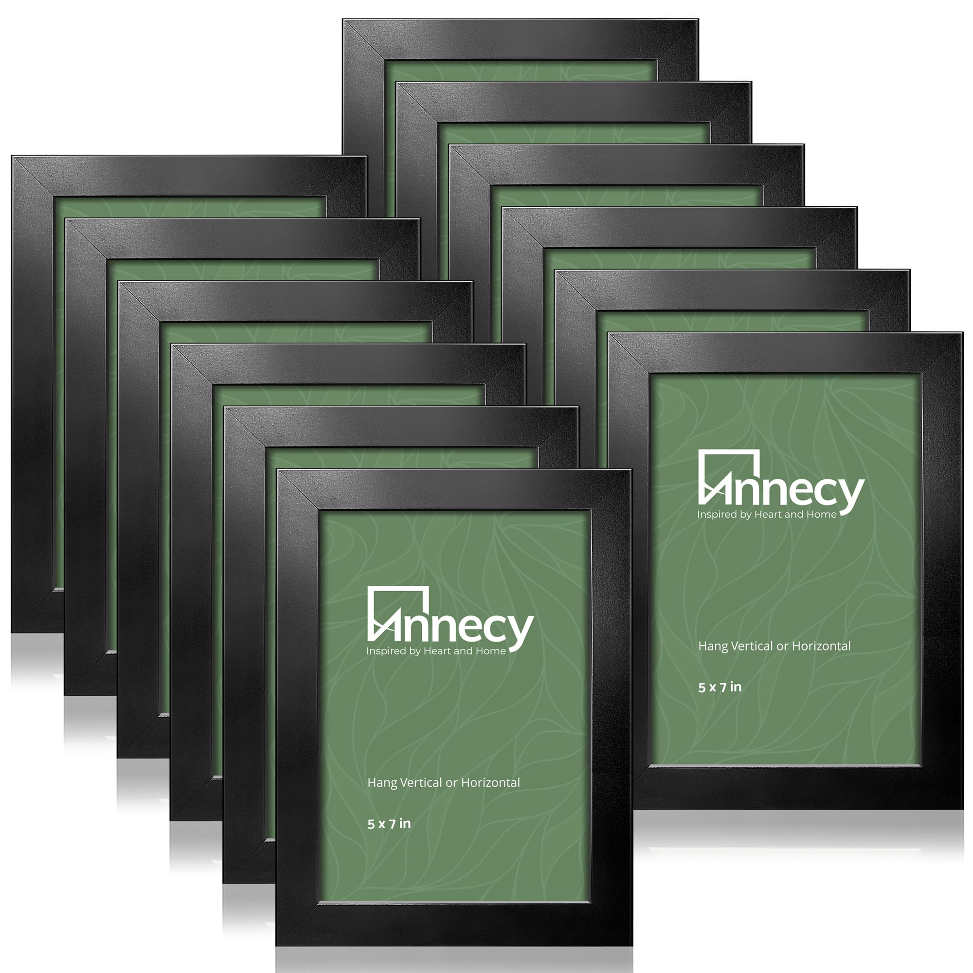 Snapklik.com : 5x7 Picture Frame Black12 Pack, 5 X 7 Picture Frame For ...