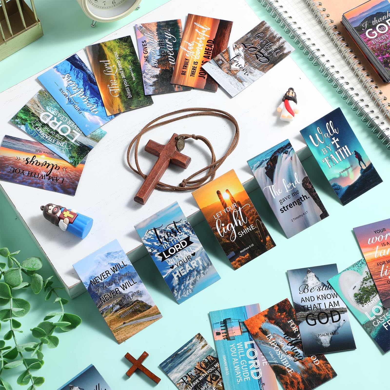 Snapklik.com : Blosssound 60 Pcs Inspirational Christian Magnets