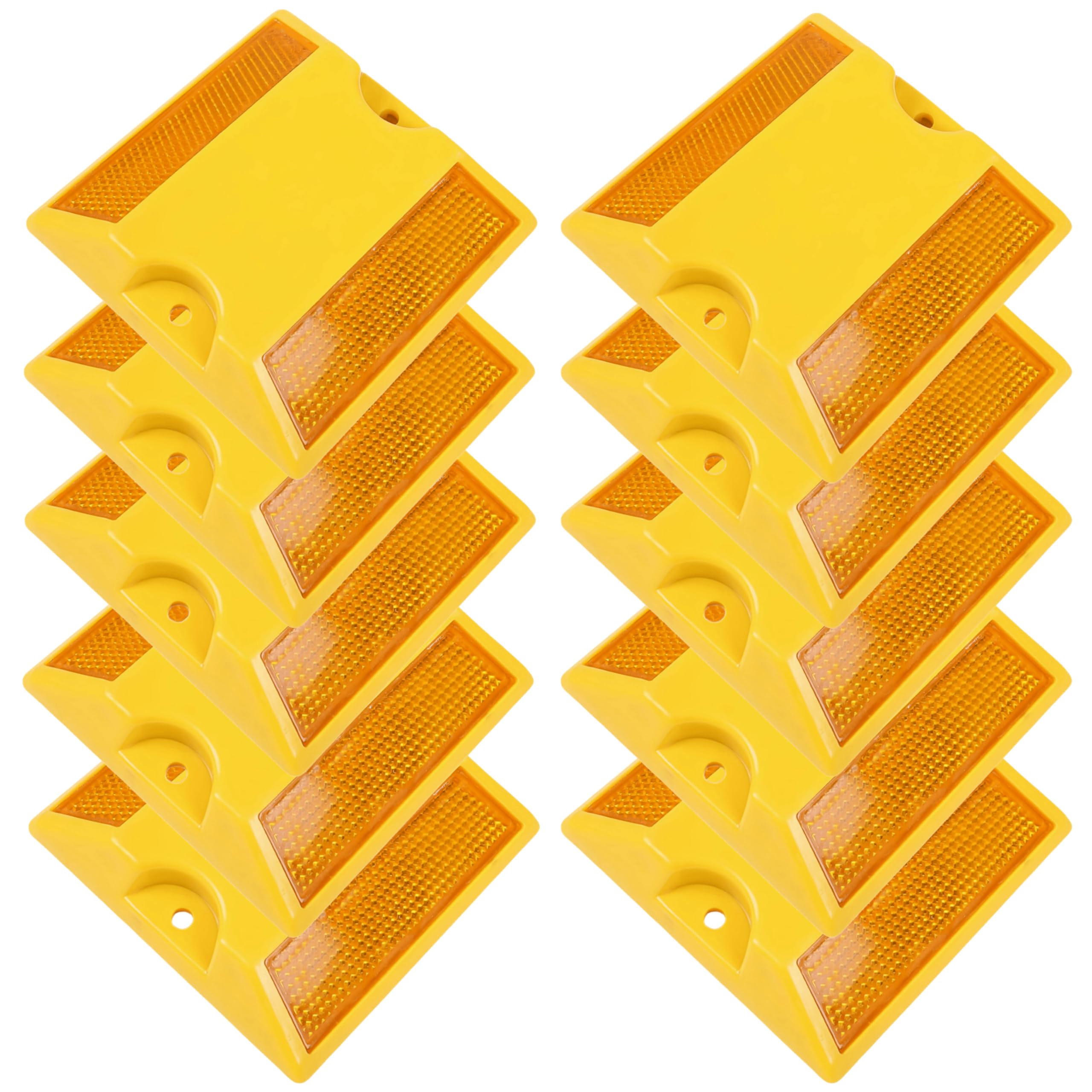 Buy Kanlpeia 10 Pack Road Reflectors Reflective Lane Markers 4 by 4 ...