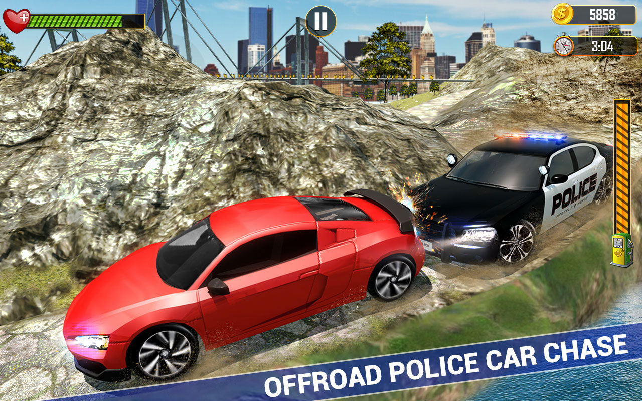 Offroad Police Car Chase Driving Simulator 3D - App on Amazon Appstore