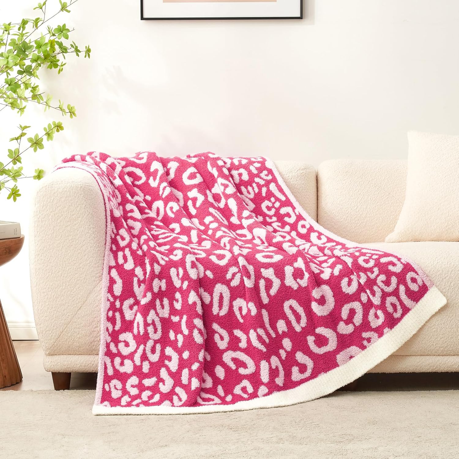 Amazon.com: Snuggle Sac Ultra Soft Pink Leopard Blanket Twin Size ...