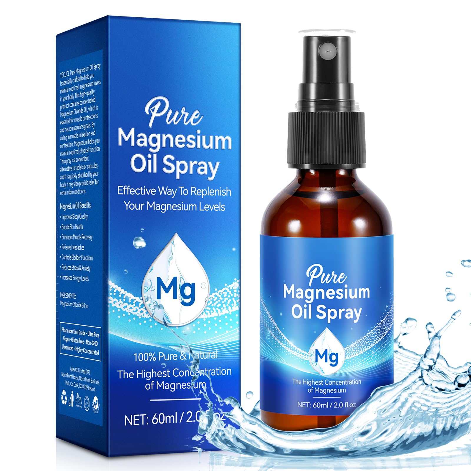 Amazon.com: Generic Magnesium Oil, 100% Pure & Natural Magnesium Oil ...