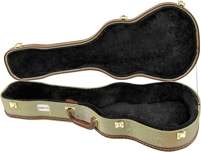 Amazon.com: Gearlux Gold Tweed Tenor Ukulele Case (28" Length ...