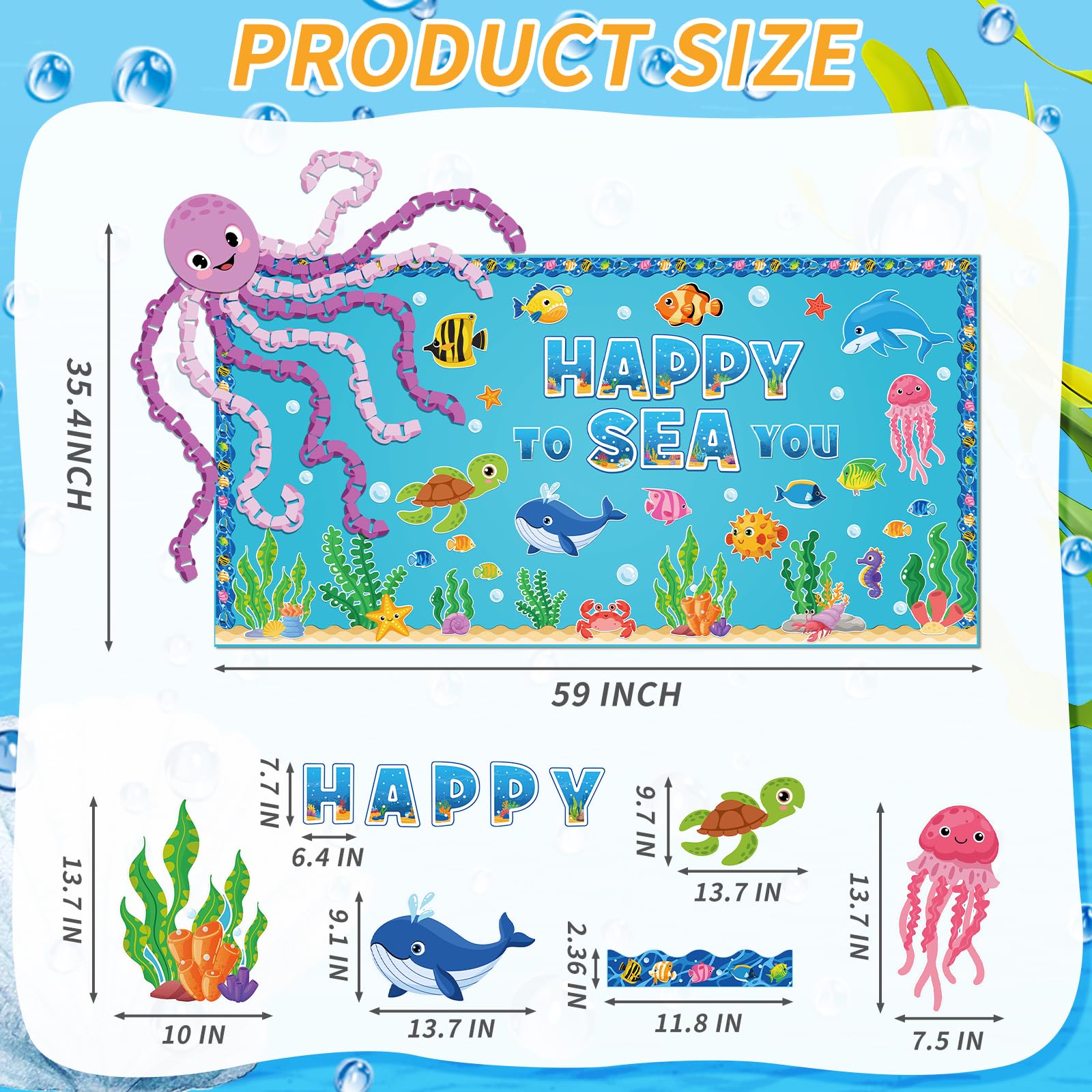 Ocean Theme Classroom Decor Ocean Bulletin Board Ideas Sea Life ...