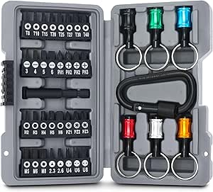 Hi-Spec Screwdriver Bit Set, Bit Holder for Impact Driver Drill Bit ...