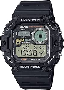 Amazon.com: Casio WS-1700H Series | Illuminator Tide Graph Moon Phase ...