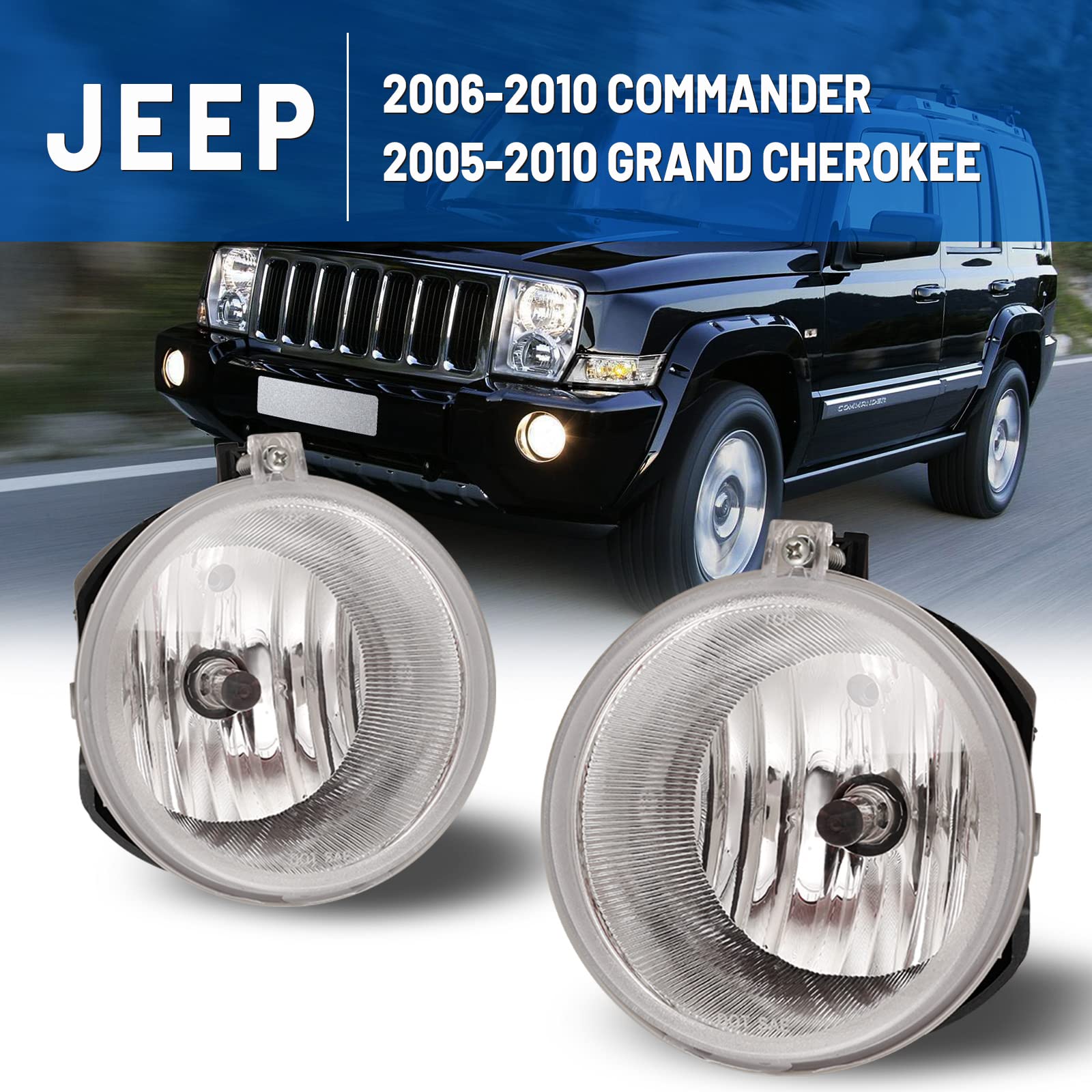 Jeep Commander Fog Light Replacement Winjet Fog Lights Jeep Commander