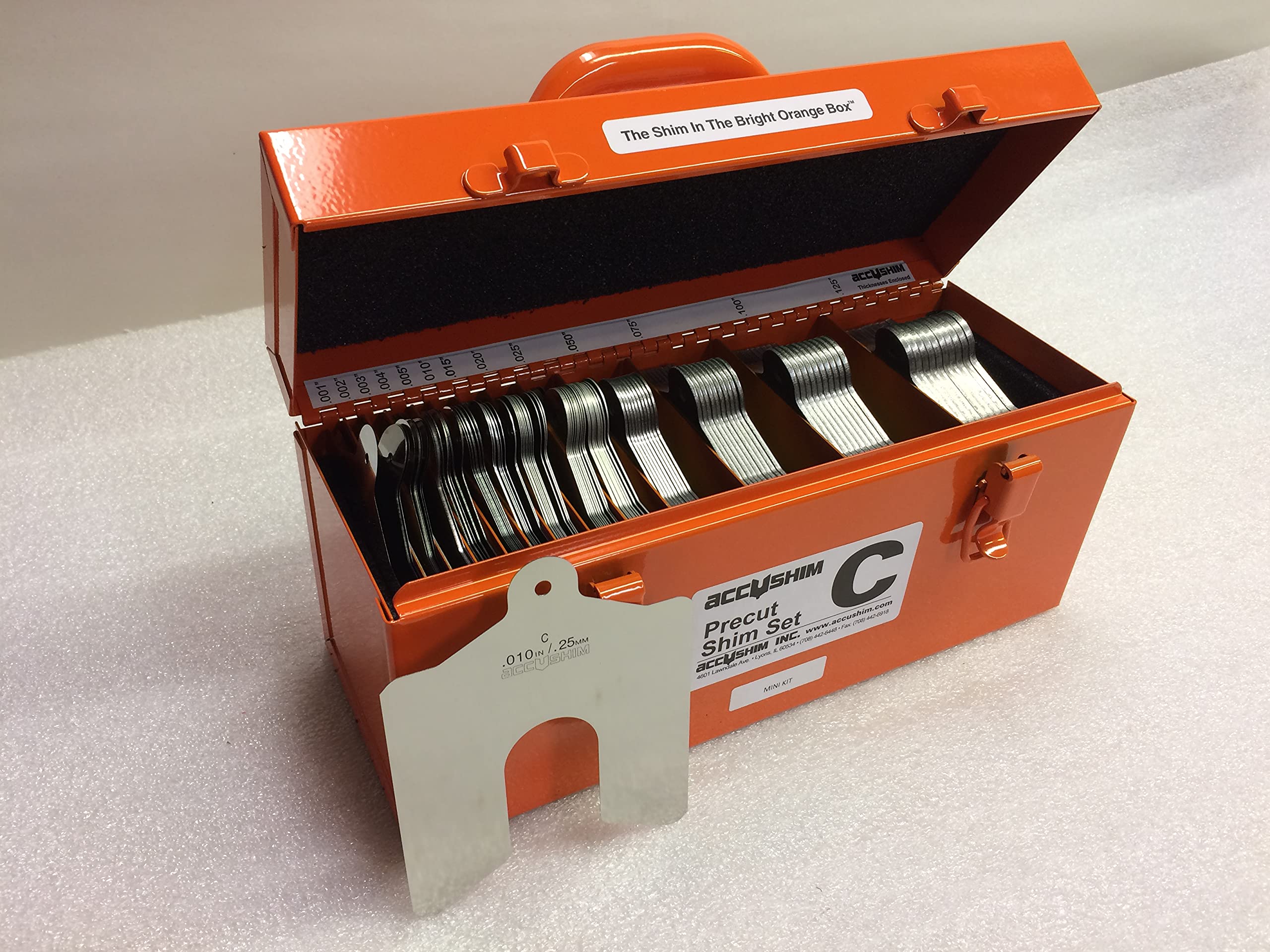 Amazon.com: Stainless Steel Slotted Shim Kit, Size C, 4" x 4" Starter ...