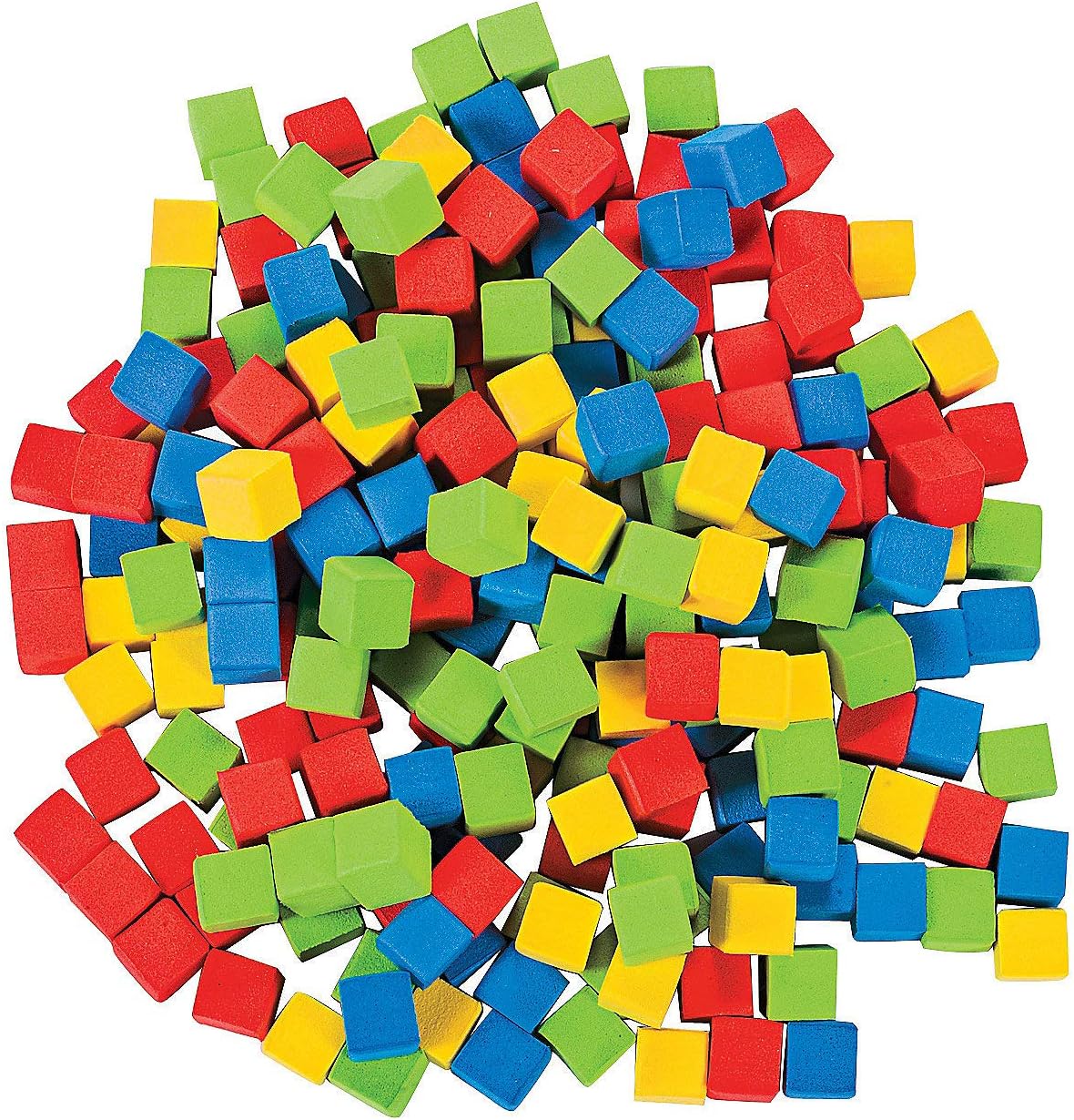Amazon.com: Fun Express Math Manipulatives Foam Blocks Counting Cubes ...