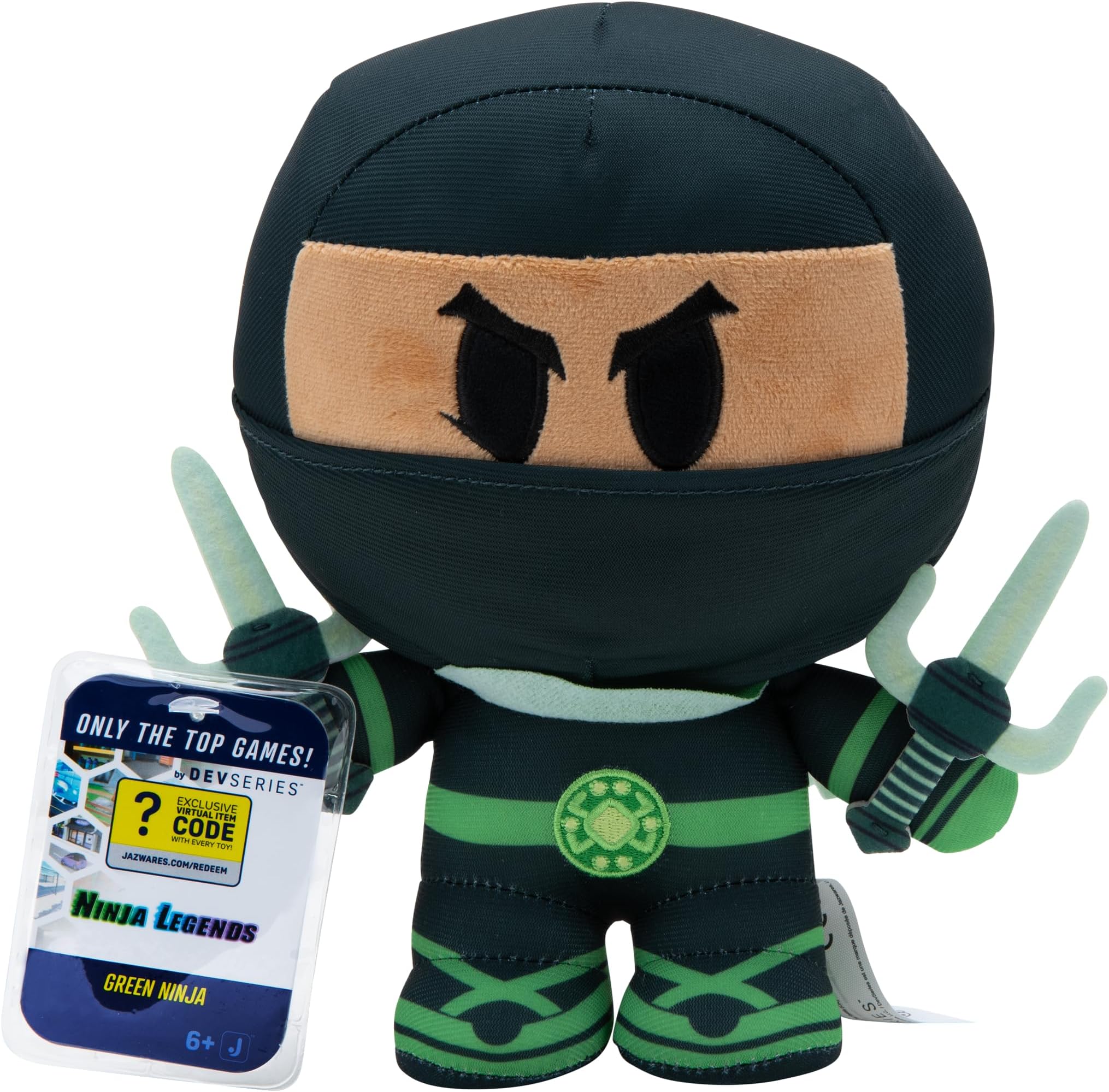 Amazon.com: DevSeries Green Ninja Collector Plush - 8" Polyester Plush ...