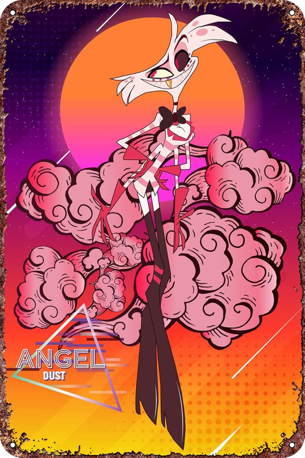 Amazon.com : FYELVO Angel Dust Spider TV show metal tin logo, retro ...