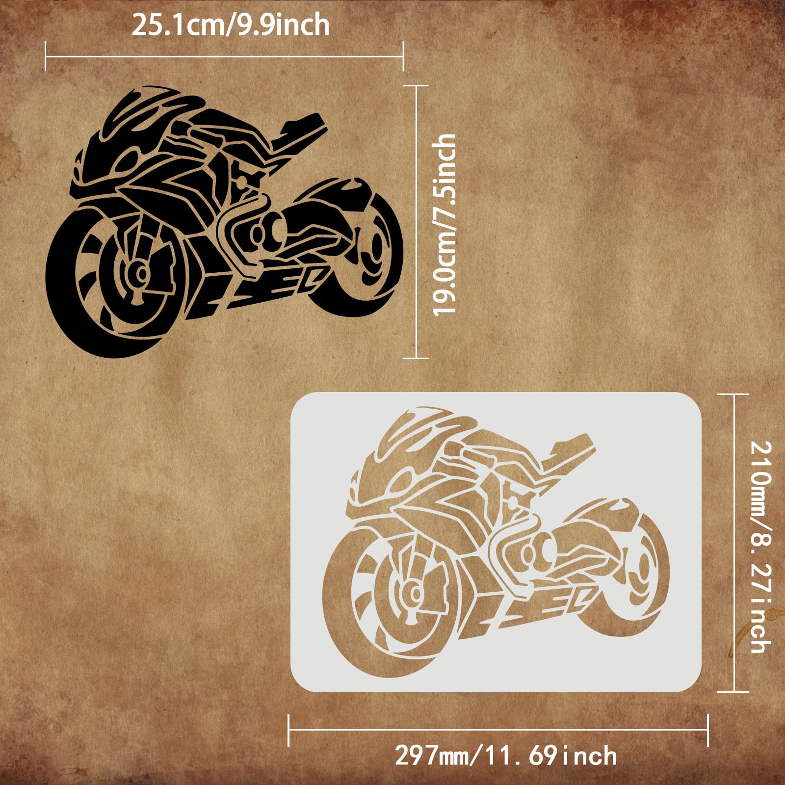 Motorcycle Stencils